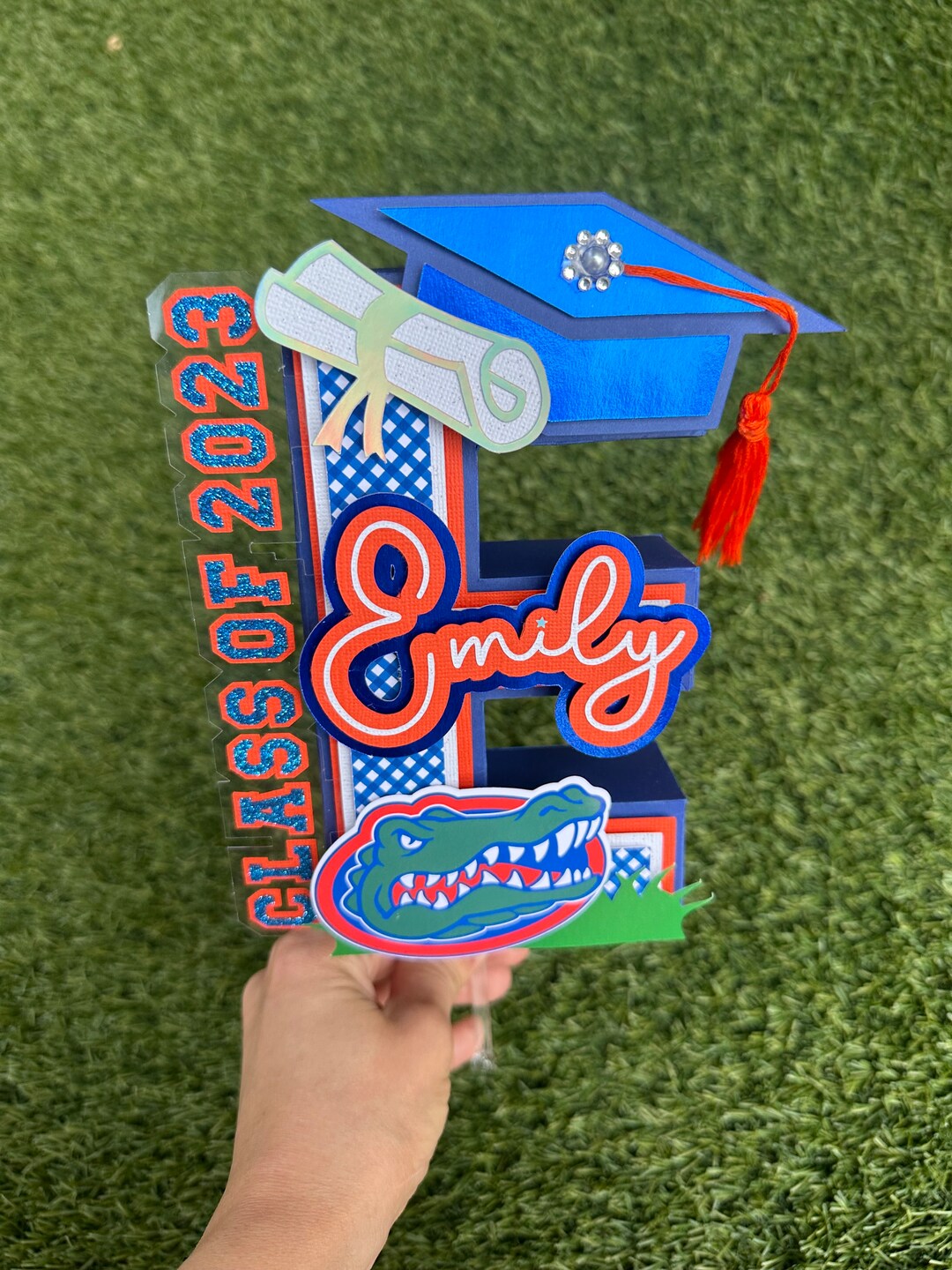 Graduation 3D Letter Cake Topper | Birthday Topper | Personalized ...