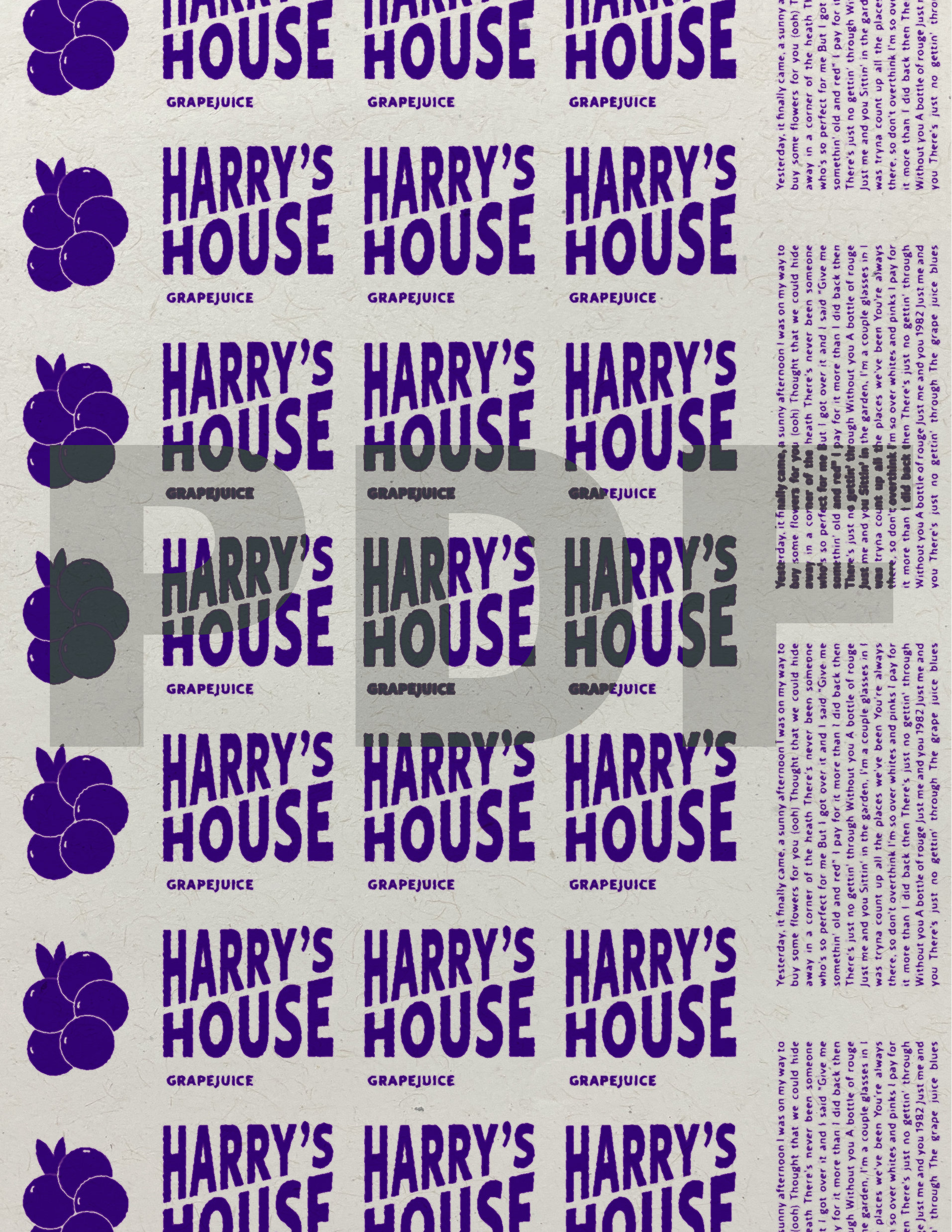 Harry Styles Grapejuice-inspired Dum Dum Wrapper Print - Etsy