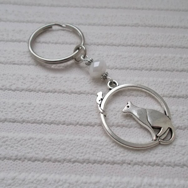 Cat Key Ring - Etsy UK
