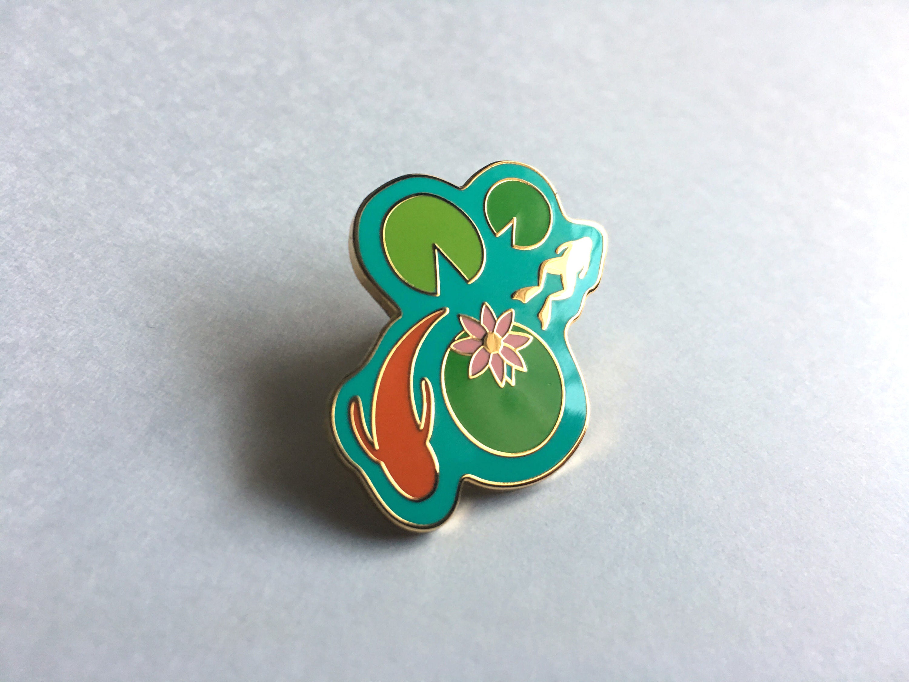 Lily Pond Hard Enamel Pin - Etsy