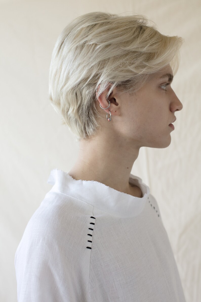 White Maxi Dress Minimalist Clothing White Linen Dress | Etsy