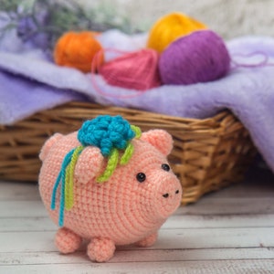 Beginner Starter Amigurumi Crochet Pig Craft Kit for Teens and Adults ...