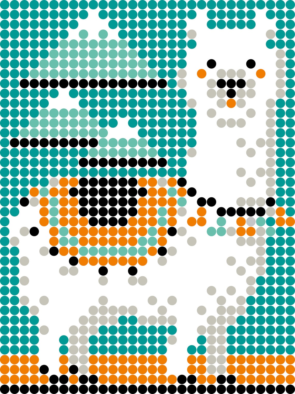 Paint by Sticker LAMA DIY Kit, Pixel Wall Art, Mosaic Kit - Etsy