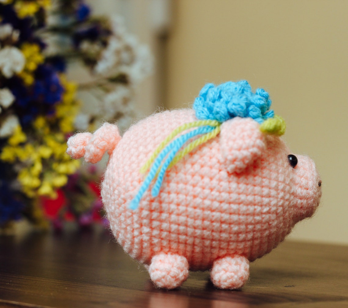 Beginner Starter Amigurumi Crochet PIG Craft Kit Easy | Etsy