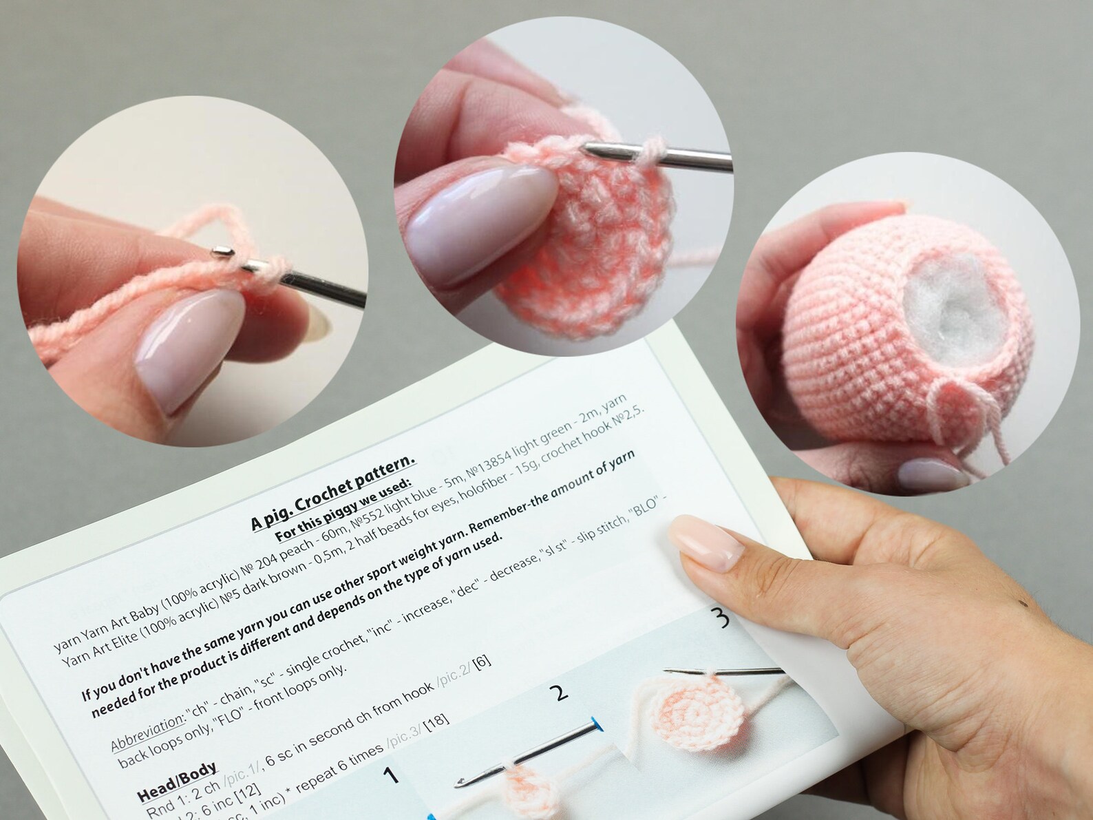 Beginner Starter Amigurumi Crochet PIG Craft Kit Easy | Etsy