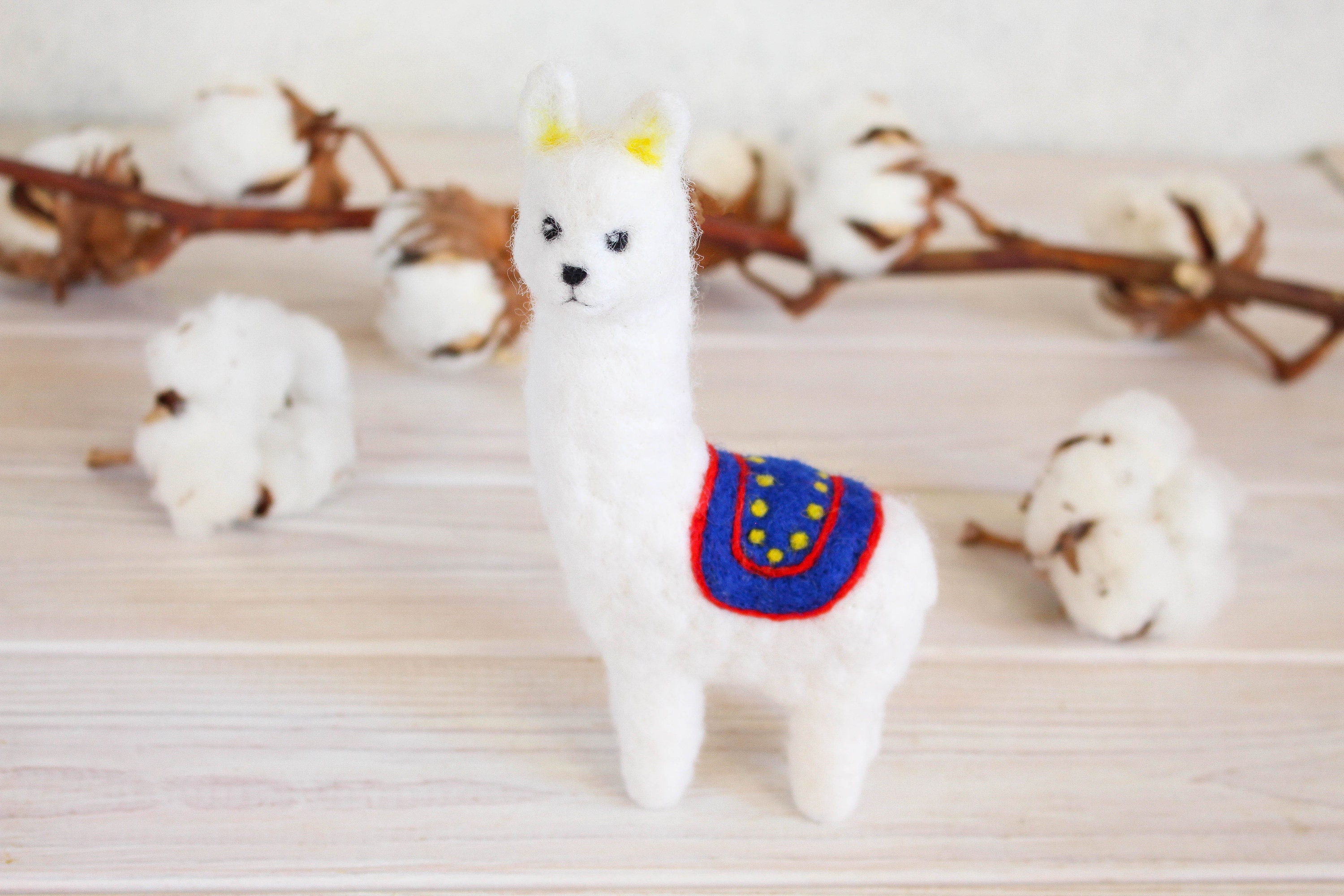 Needle Felting Lama Starter DIY Kit Fir Kids Felted Animal - Etsy New ...