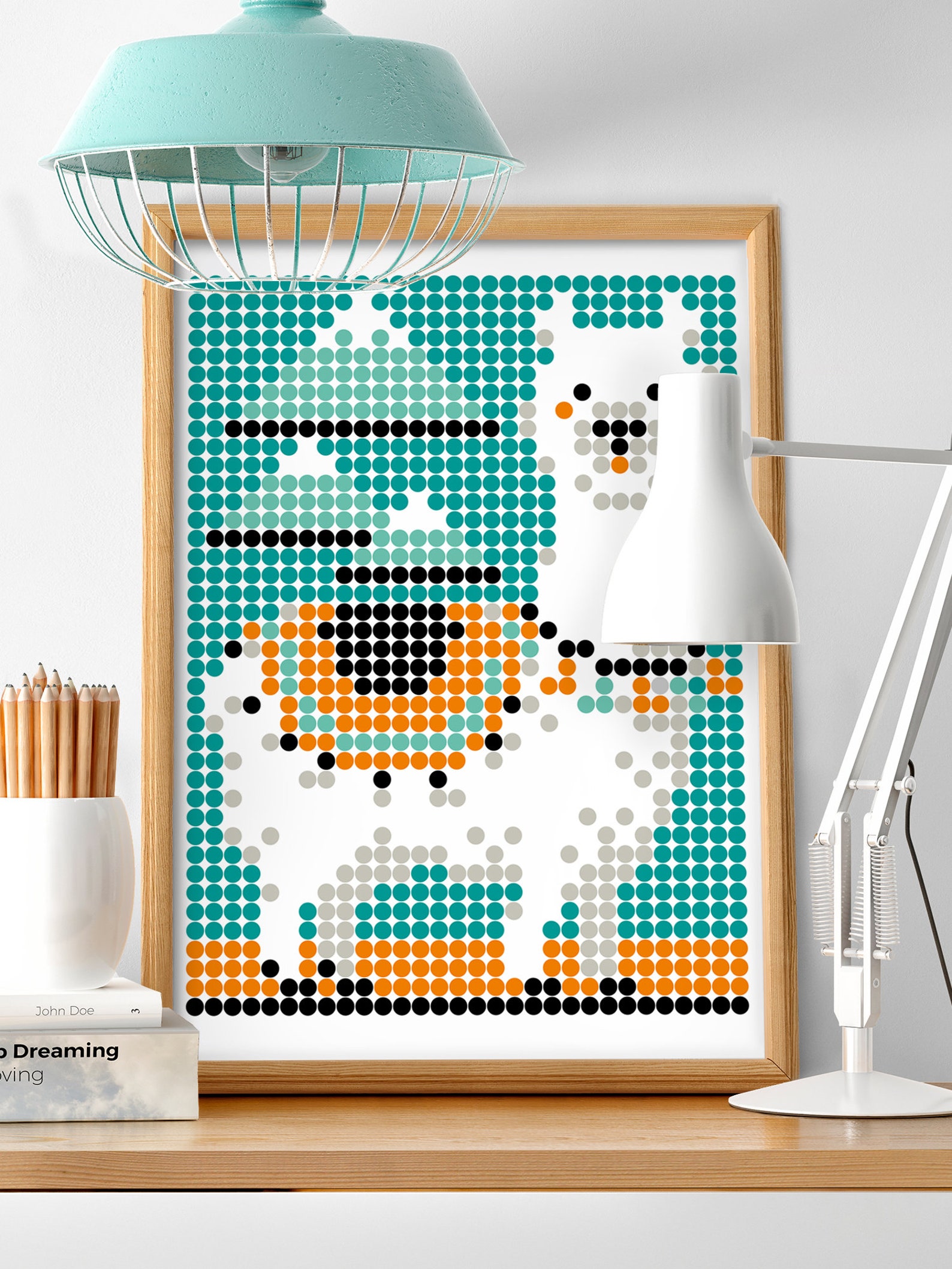 Paint by Sticker LAMA DIY Kit, Pixel Wall Art, Mosaic Kit - Etsy