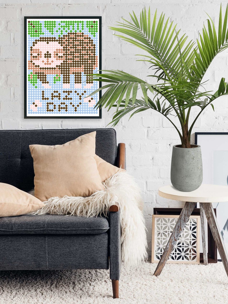 Paint by Sticker SLOTH Craft Kit for Teens, Paint by Number Picture ...