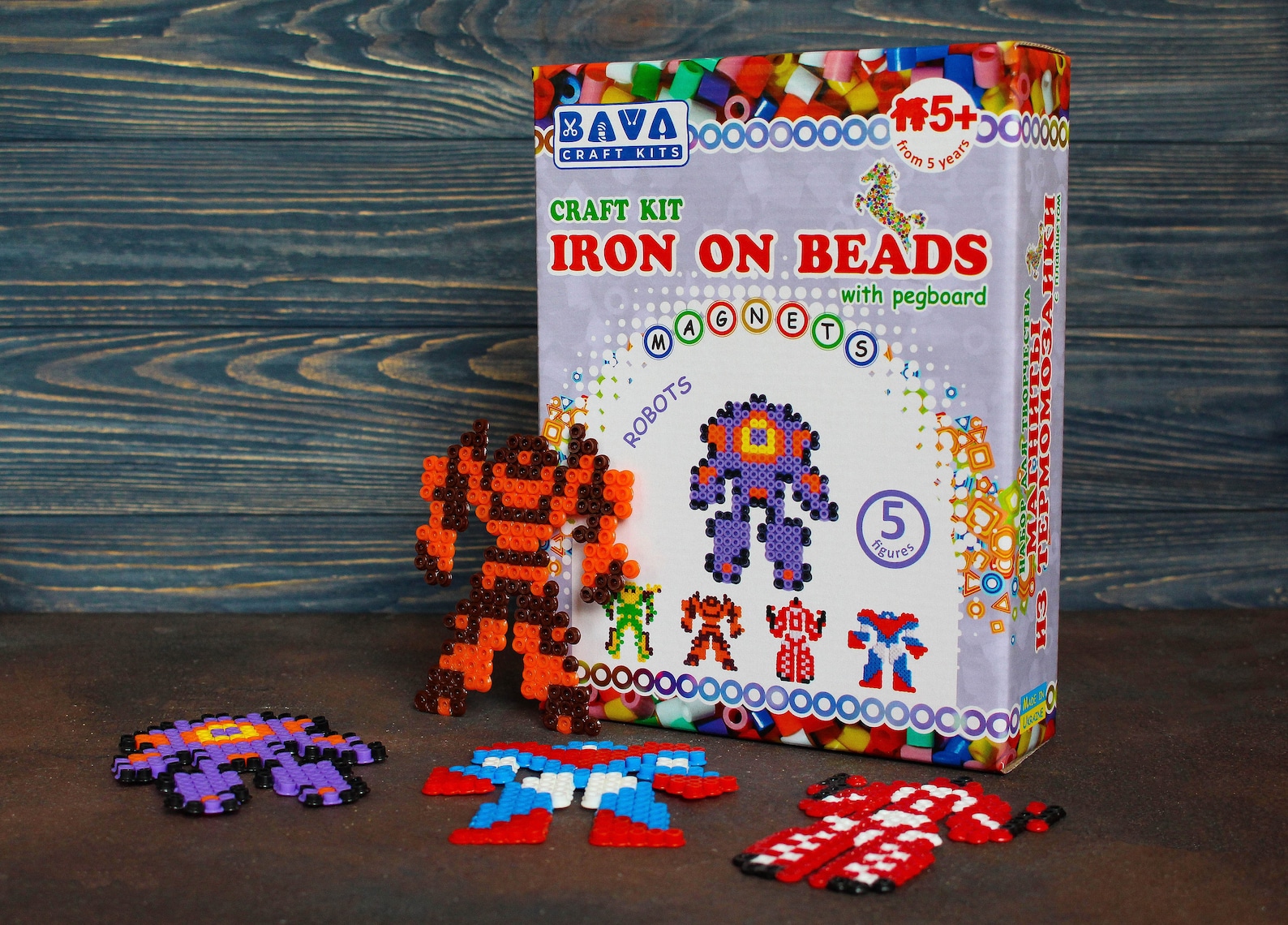 Perler Beads Magnets ROBOTS Craft Kit for Kids With Pegboard - Etsy