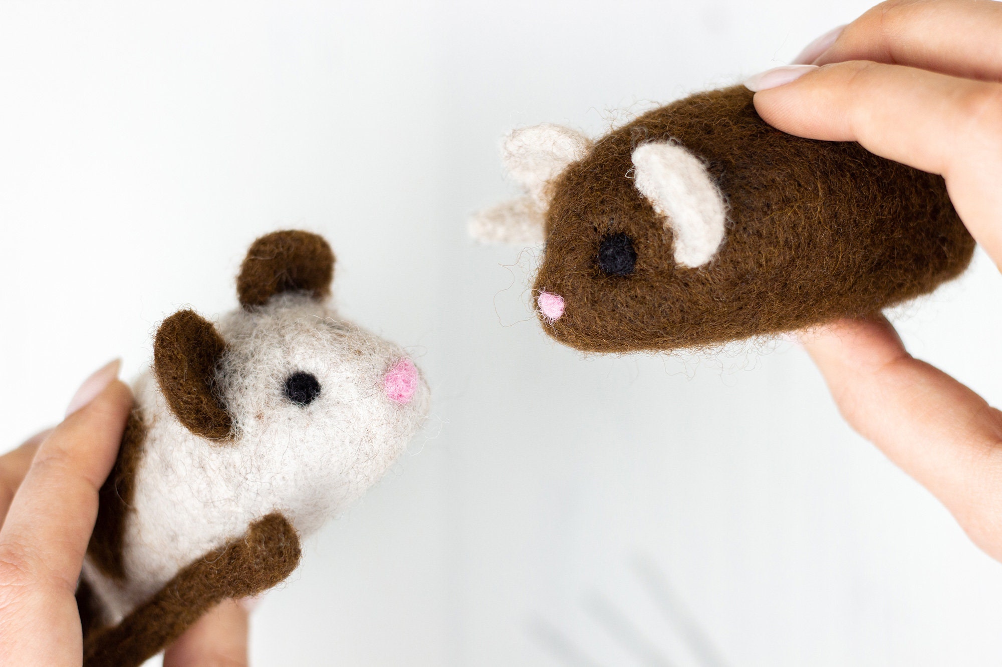 Needle Felting MOUSE Pattern, Punch Needle Video Tutorial, for Adults ...