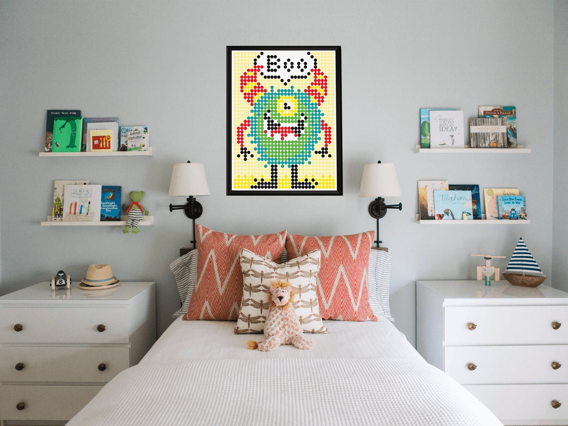 Paint by Sticker MONSTER Craft Kit 1200 Stickers | Etsy