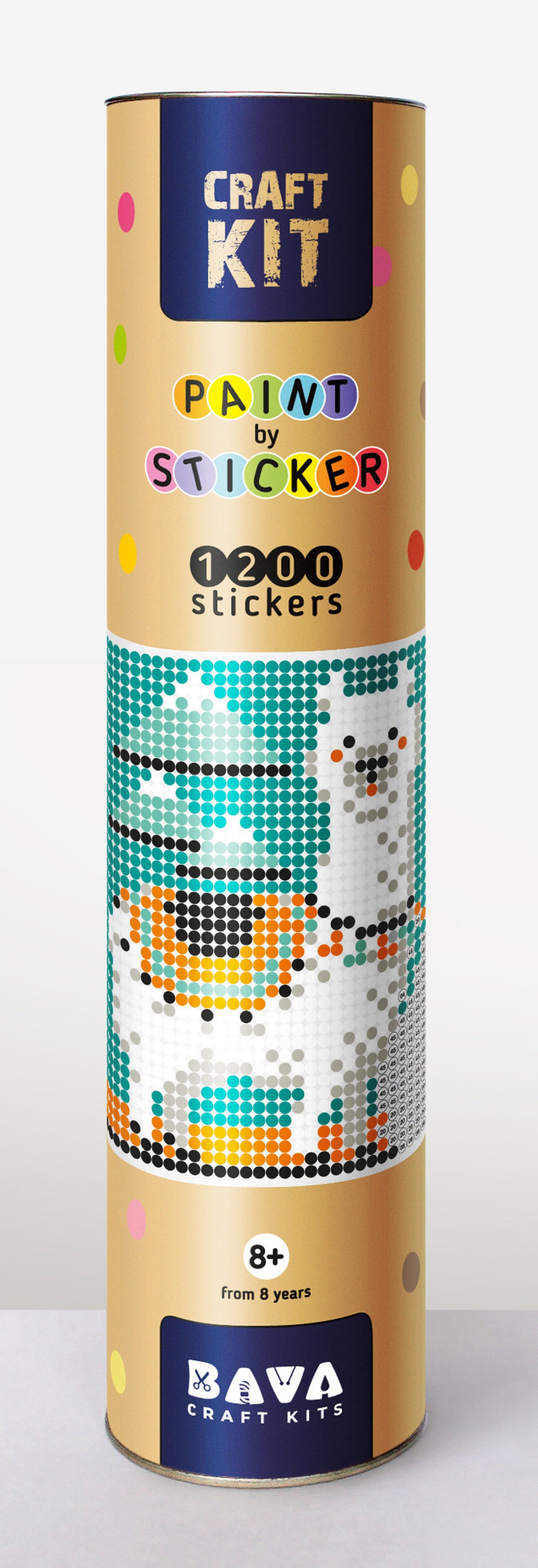 Paint by Sticker LAMA DIY Kit, Pixel Wall Art, Mosaic Kit - Etsy