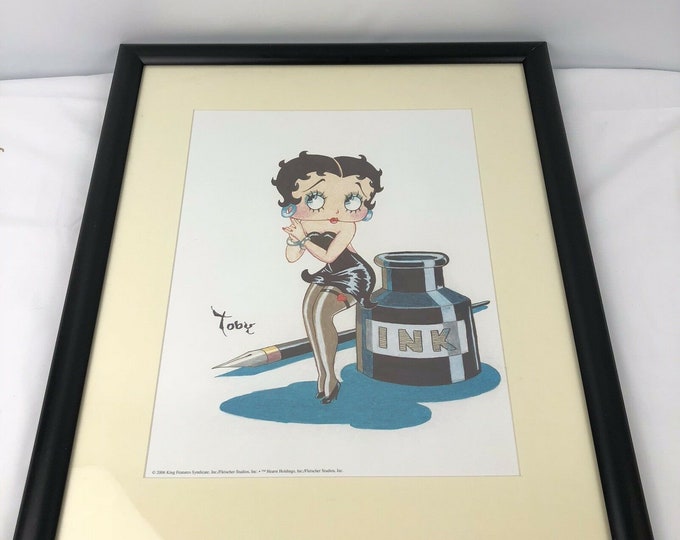 Betty Boop Ink Well Signed Print Toby Bluth 2006 King Features Hearst ...