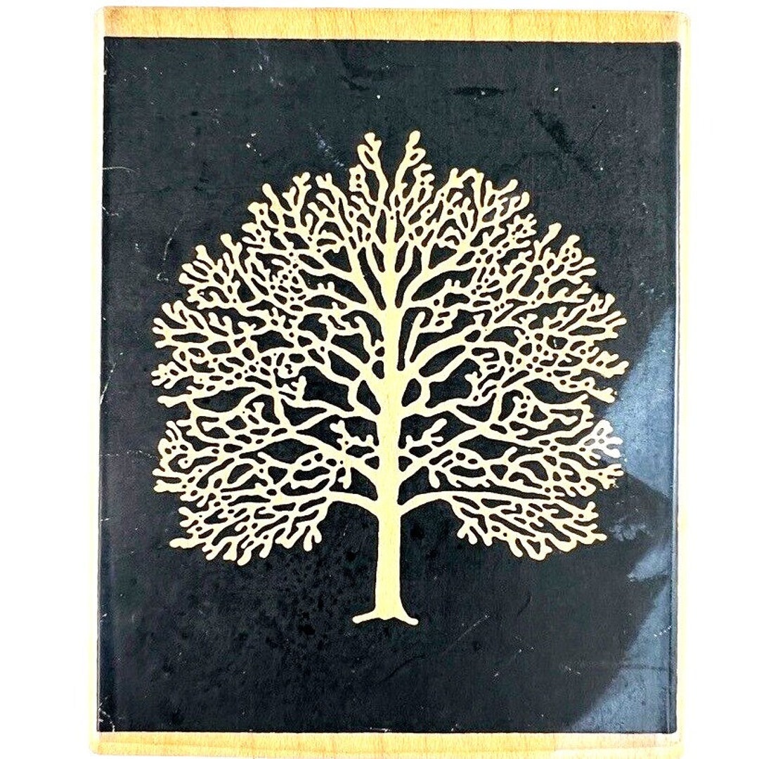 Vintage Custers Last Stamp Reverse Tree of Life Rubber Stamp AU645L ...