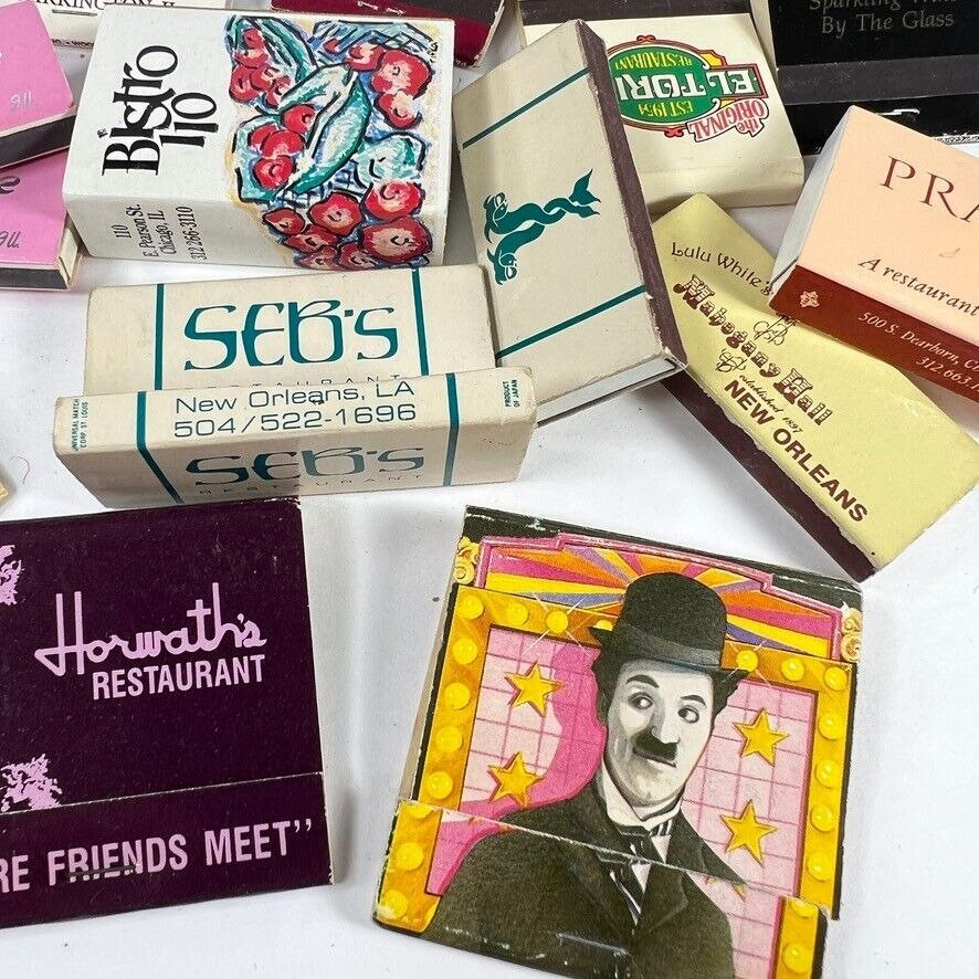 Rare Vintage 41 Assorted Restaurant Bar Hotel Matchbooks Wood Match ...