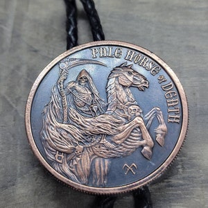 Four Horsemen of the Apocalypse Pale Horse of Death Copper Bolo Tie - Etsy