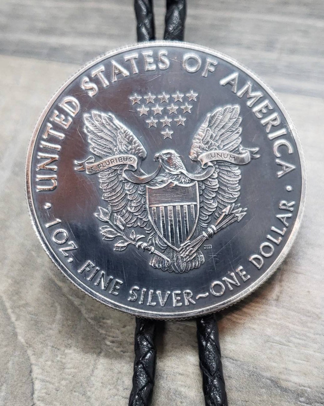 American Eagle Silver Dollar Bolo Tie - Etsy.de