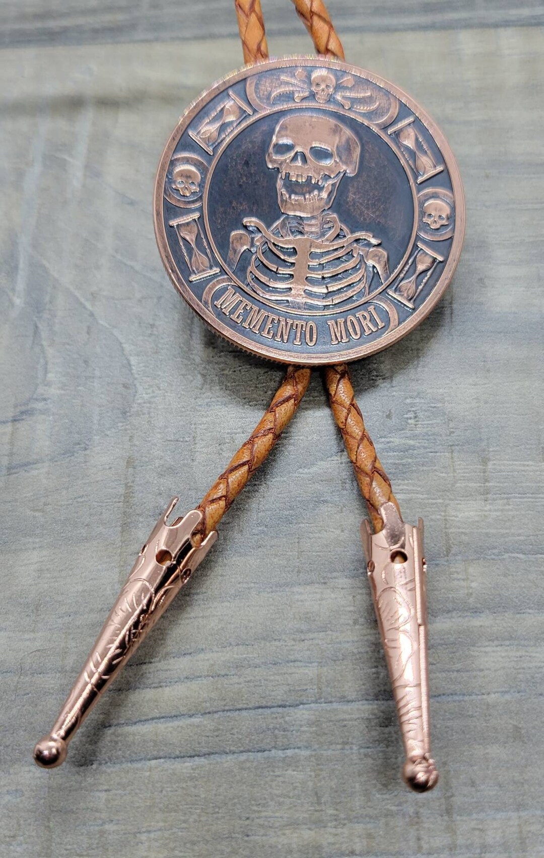 Momento Mori Copper Bolotie - Etsy