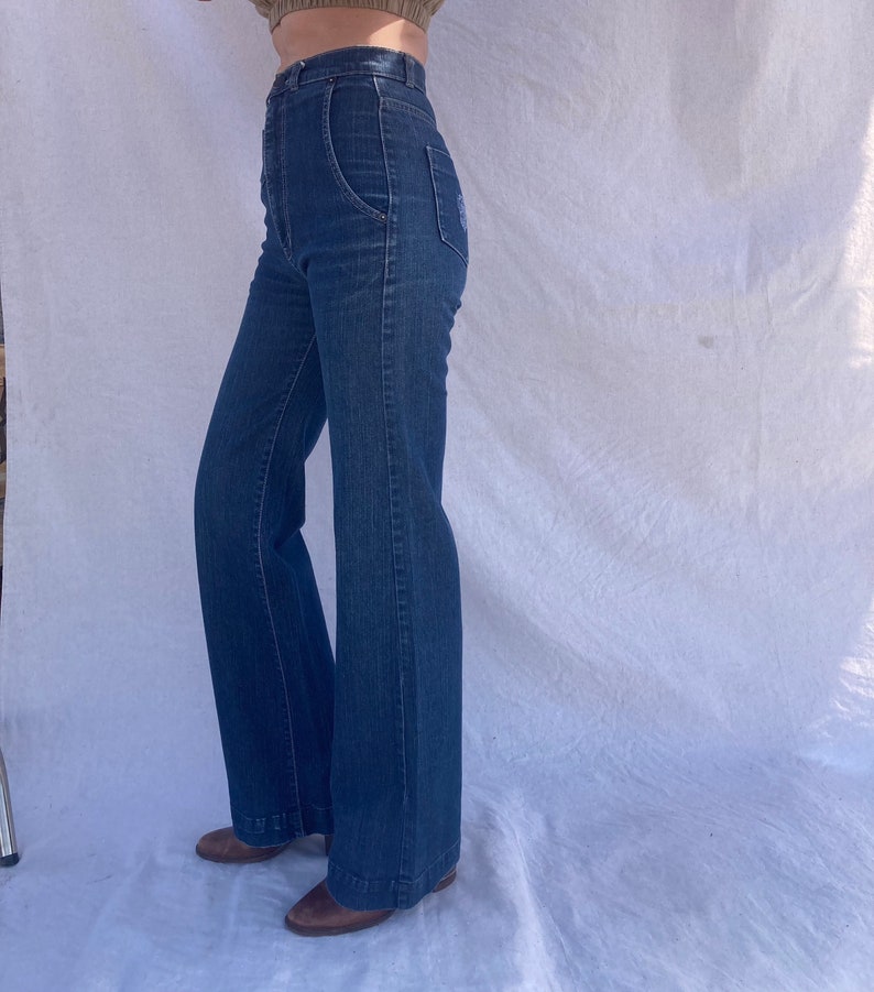 18th Amendment 'bacall' Bell Bottom High Waist Jeans Bootcut 00s Waist ...