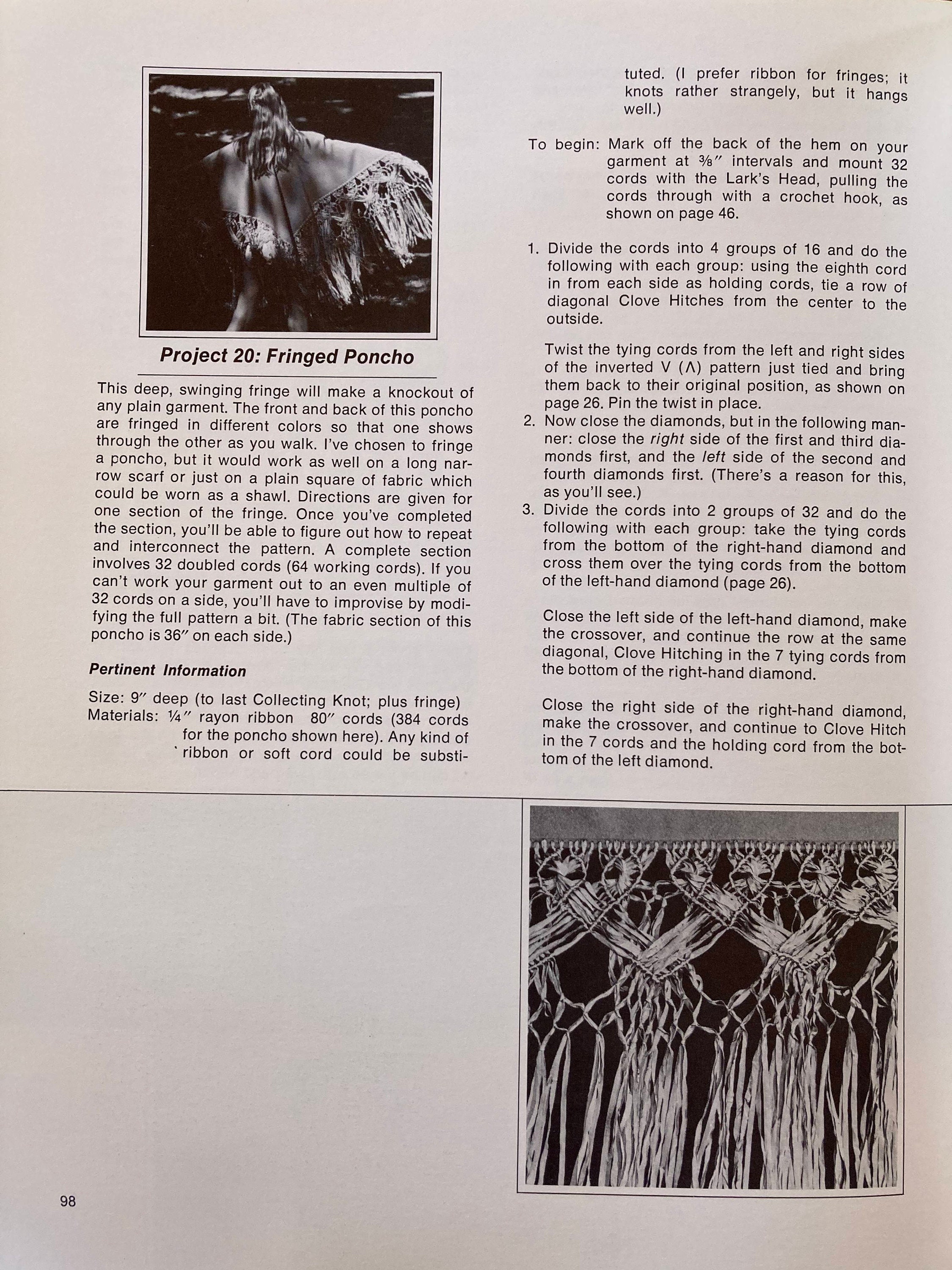 70s Macrame You Can Wear Book Wearable Art Craft Textile Art Weaving ...