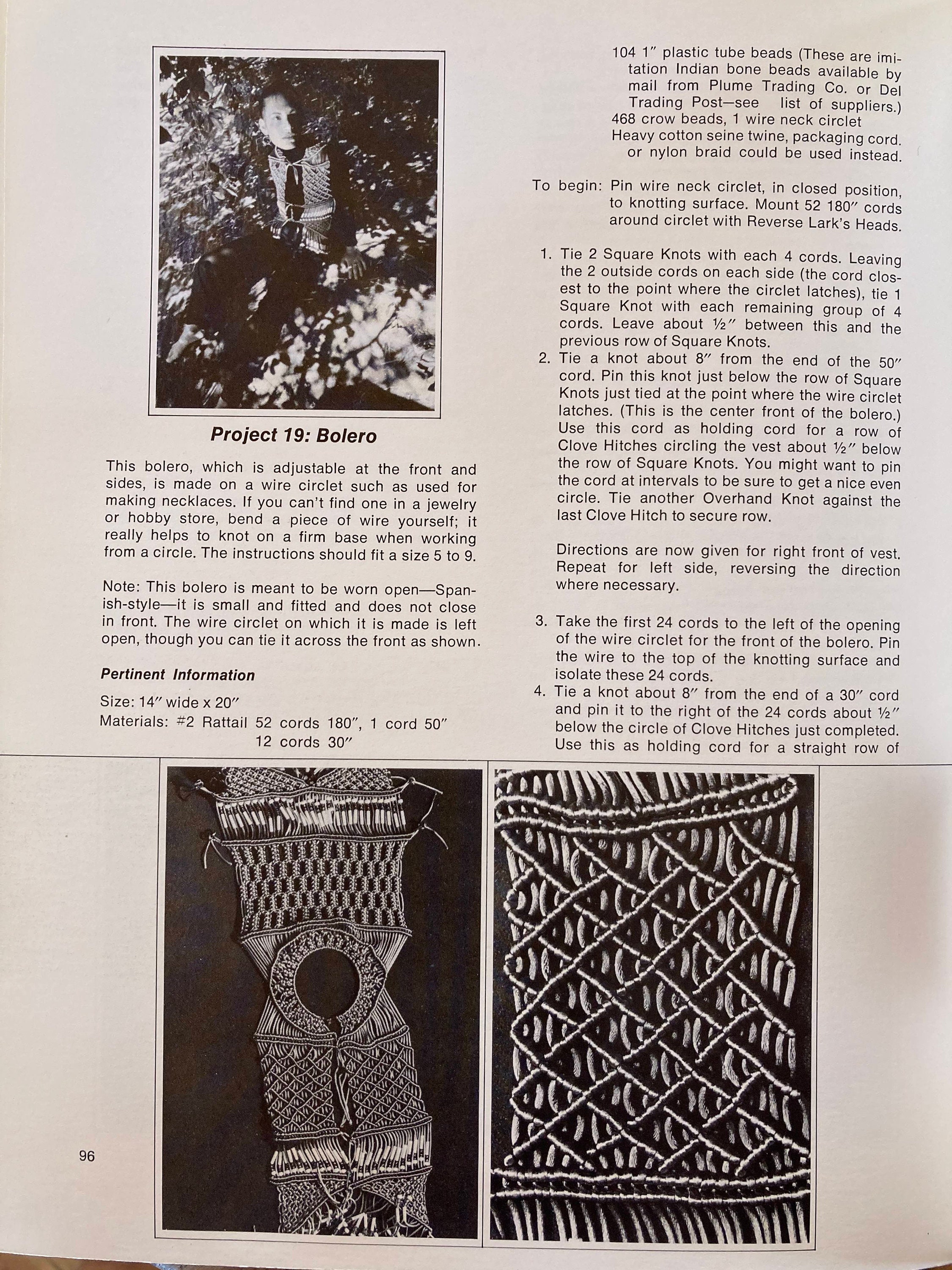 70s Macrame You Can Wear Book Wearable Art Craft Textile Art Weaving ...