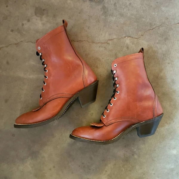 Lace up Packer Boots - Etsy