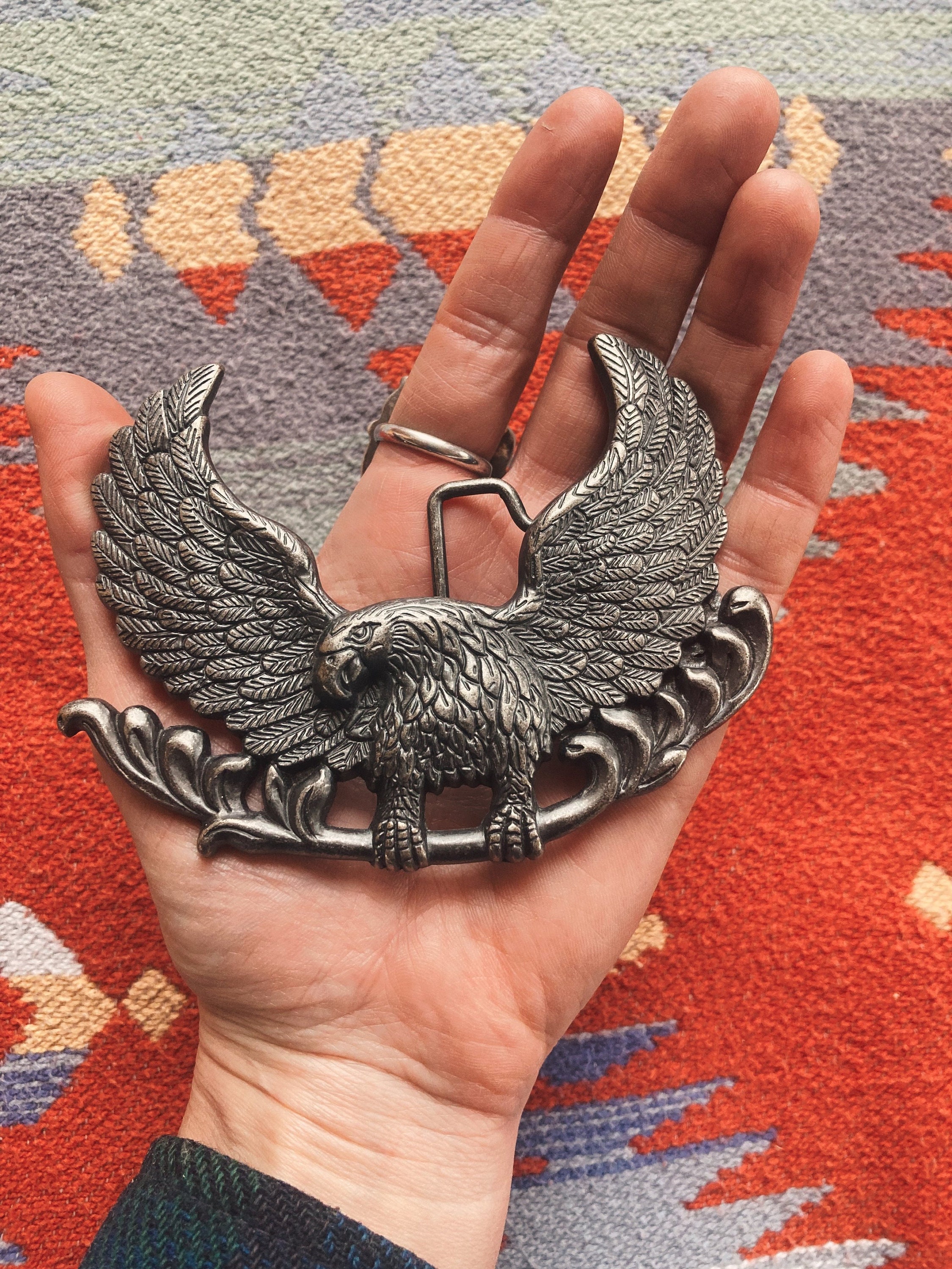 1970s Cast Metal Eagle Belt Buckle Biker Harley Davidson 70s Vintage - Etsy