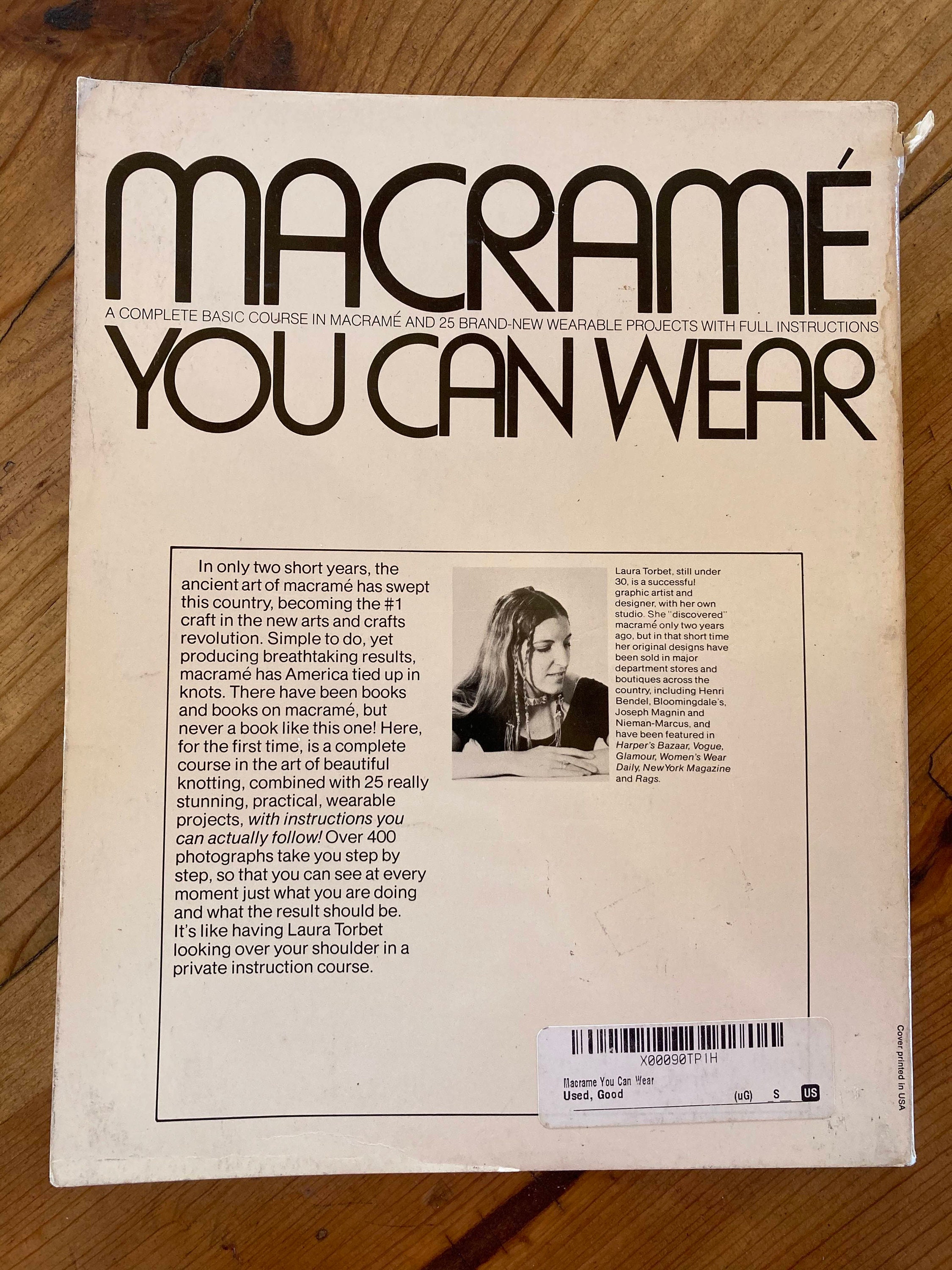 70s Macrame You Can Wear Book Wearable Art Craft Textile Art Weaving ...