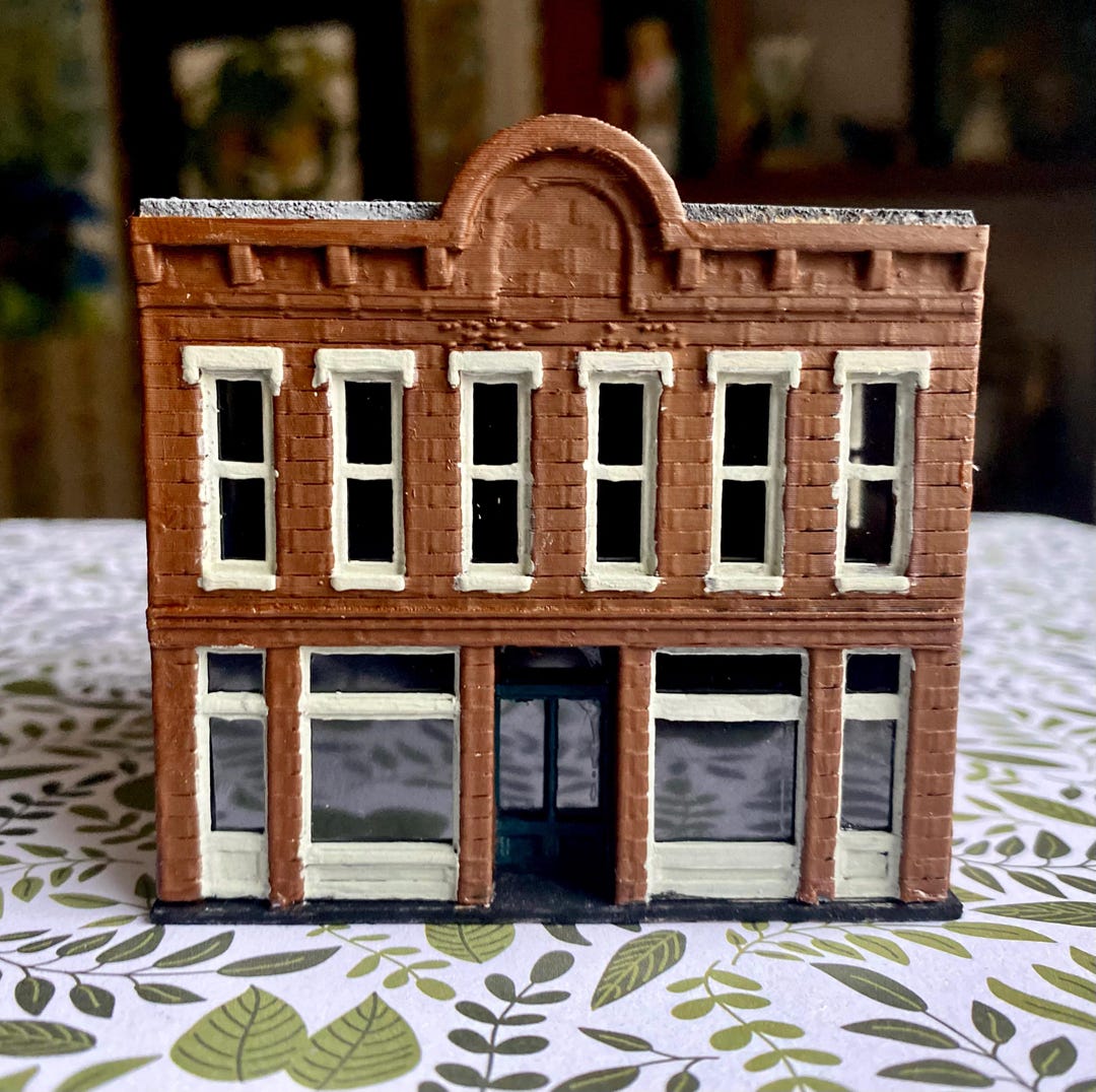 N Scale Downtown Commercial Building, Vintage Style Building, Assembled ...