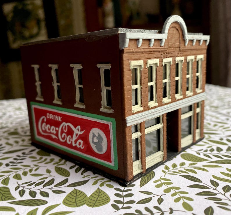 Coca Cola Ghost Sign N Scale Downtown Building, Hand Painted and ...
