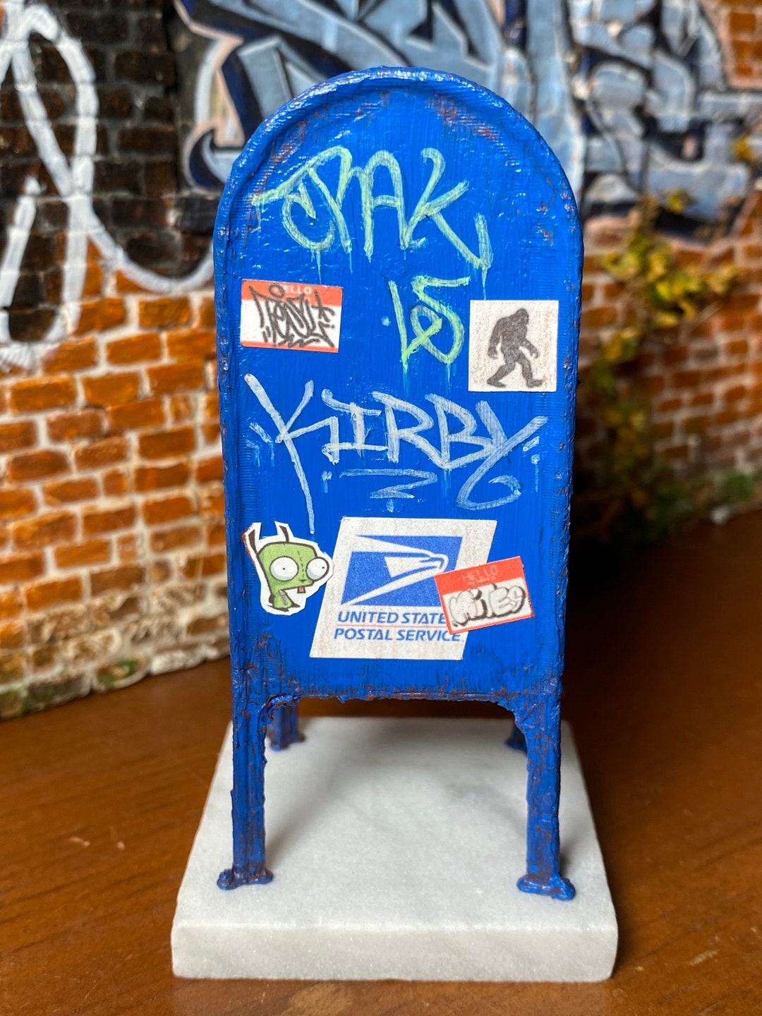 G Scale Miniature Mailbox, Graffiti and Stickers, 1 in X 3 In - Etsy