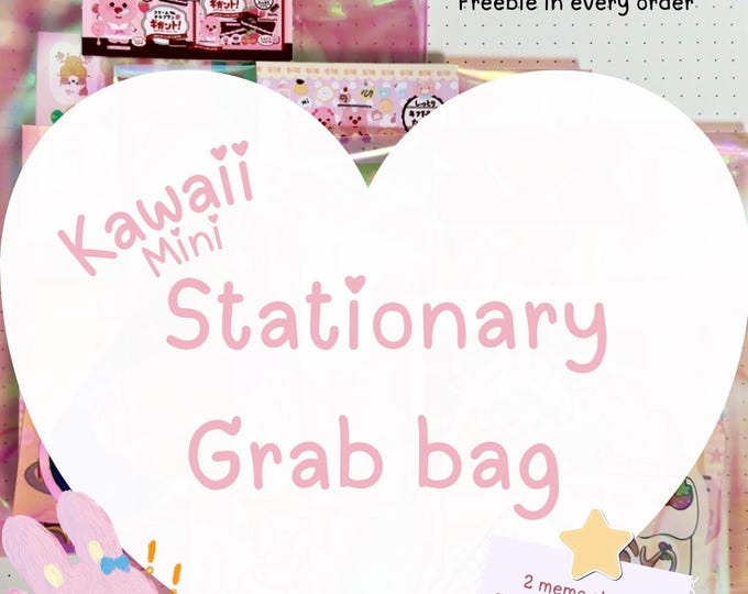 Mystery Kawaii Mini Stationery Grab Bag | Cute Stickers, Memo Sheets ...