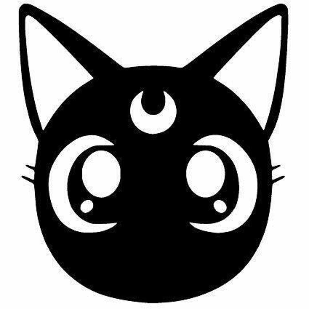 Sailor Moon Cat , Anime Bumper Funny Decal, Sticker, Vinyl - Etsy