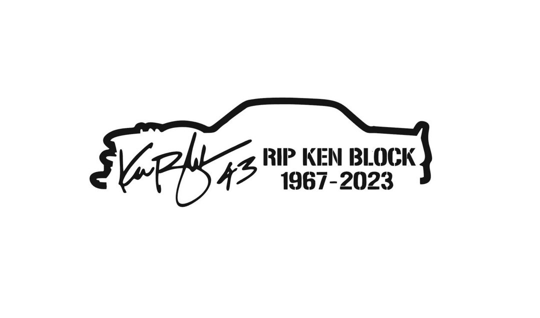 RIP Ken Block Decal, Sticker, Vinyl - Etsy