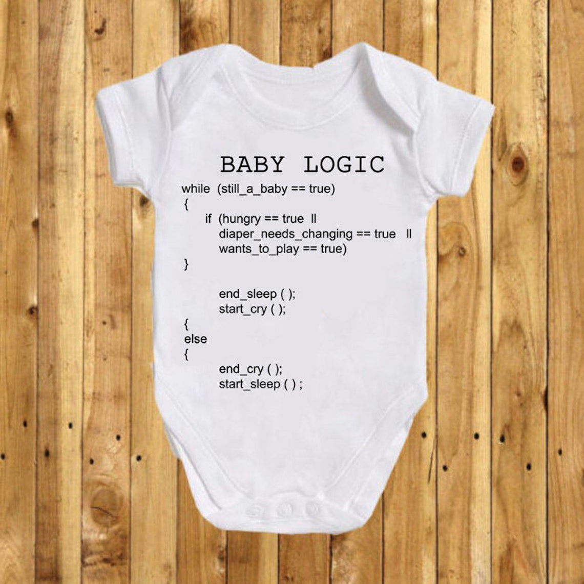 Baby Logic Vest Various Sizes Funny Nerd - Etsy