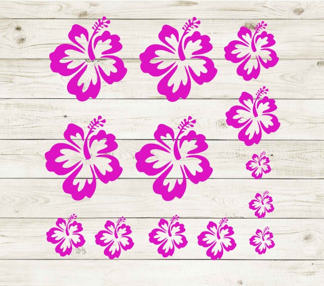 Hibiscus Flowers SVG FILE , Commercial Use, Digital Download , Instant ...