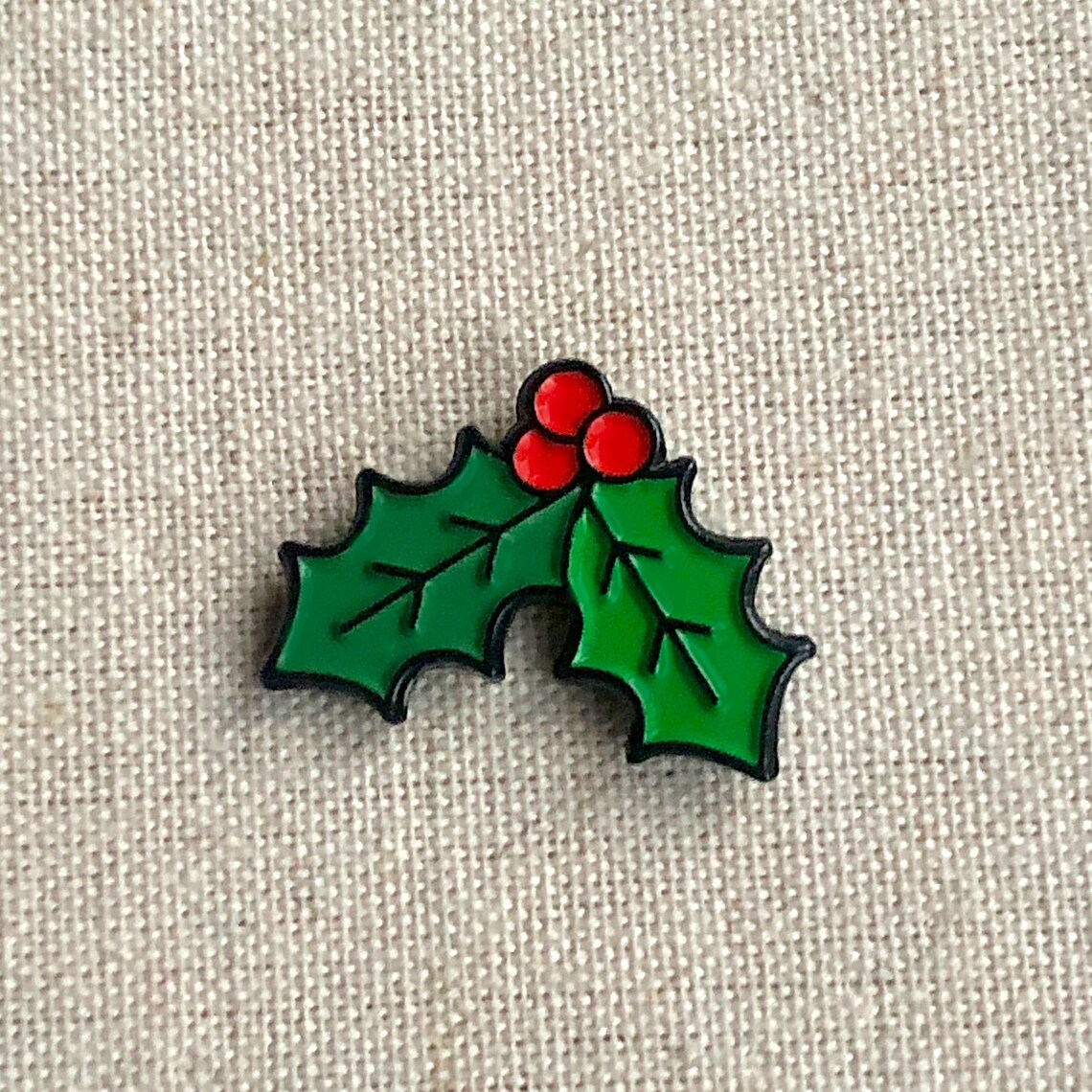 Holly Christmas Enamel Pin – Deck the Halls With This Festive Christmas ...