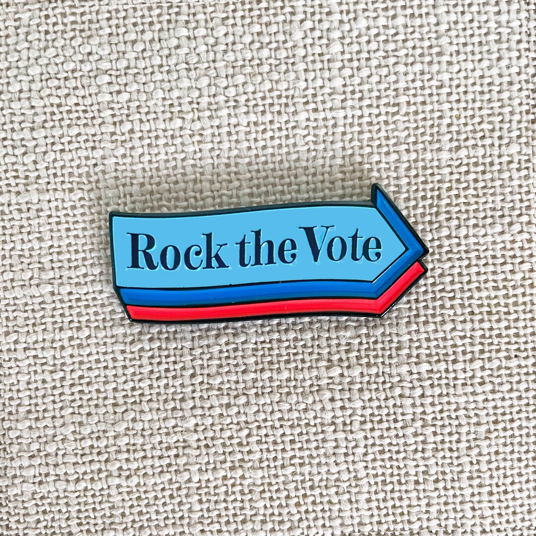 Rock the Vote Enamel Pins – Celebrate the Young American Vote With Our ...