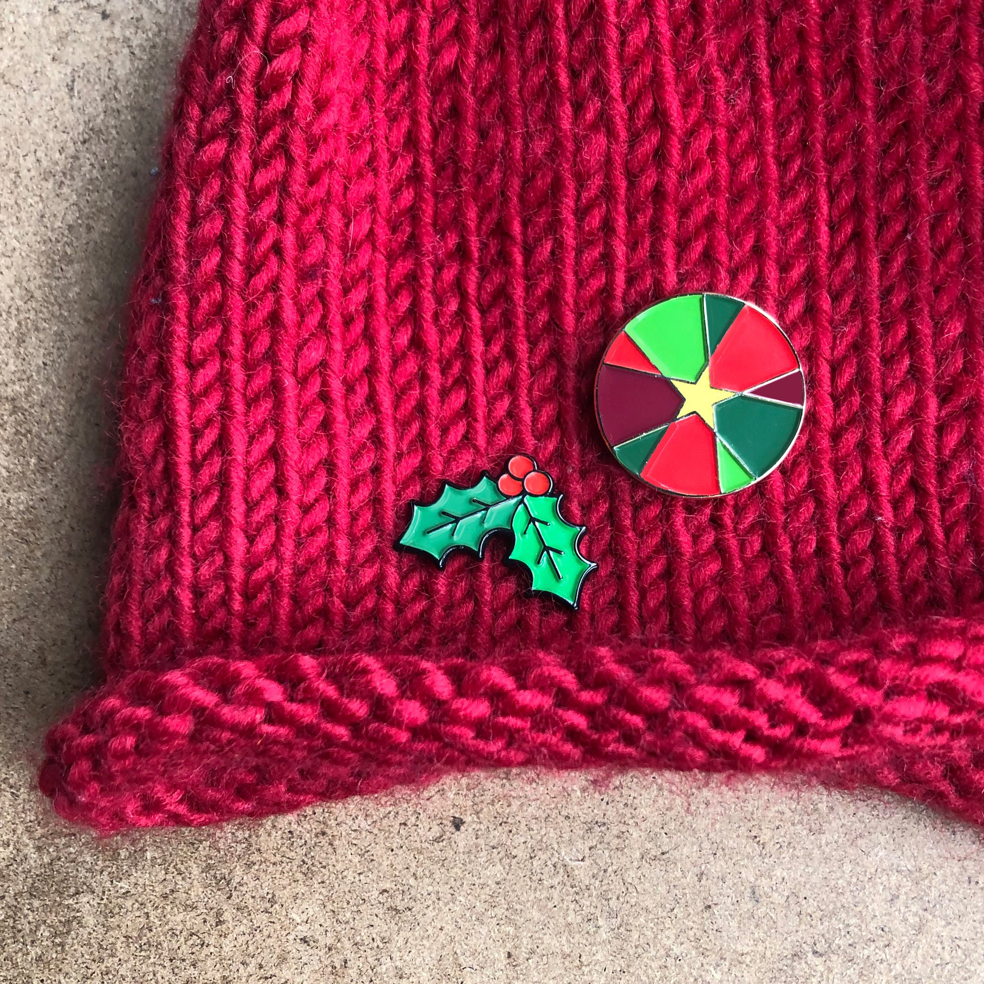 Holly Christmas Enamel Pin – Deck the Halls With This Festive Christmas ...