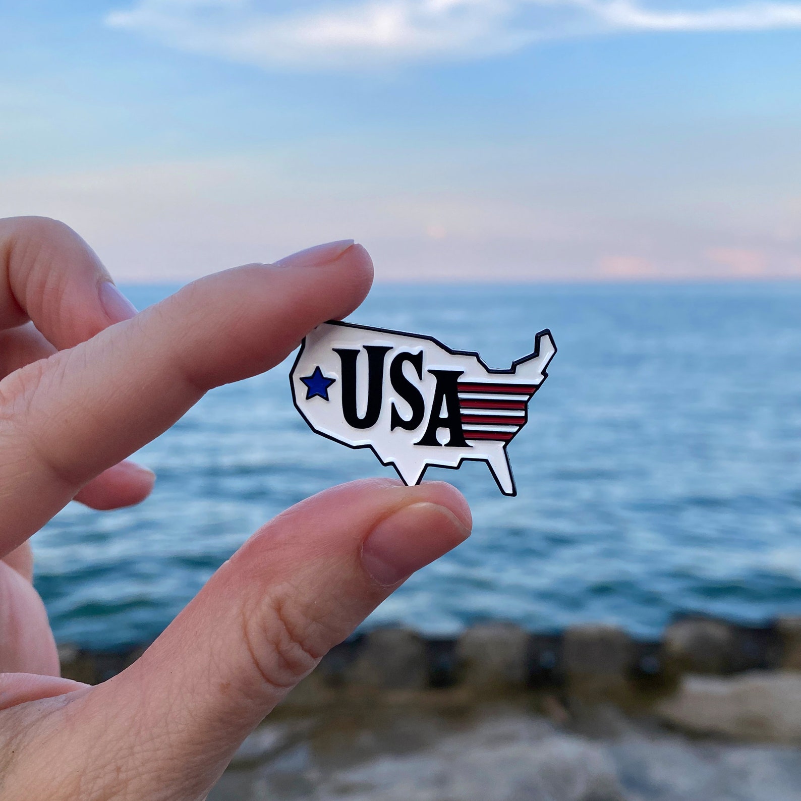 USA Enamel Pins. Patriotic Enamel Pins to Add Red, White and Blue Flair ...