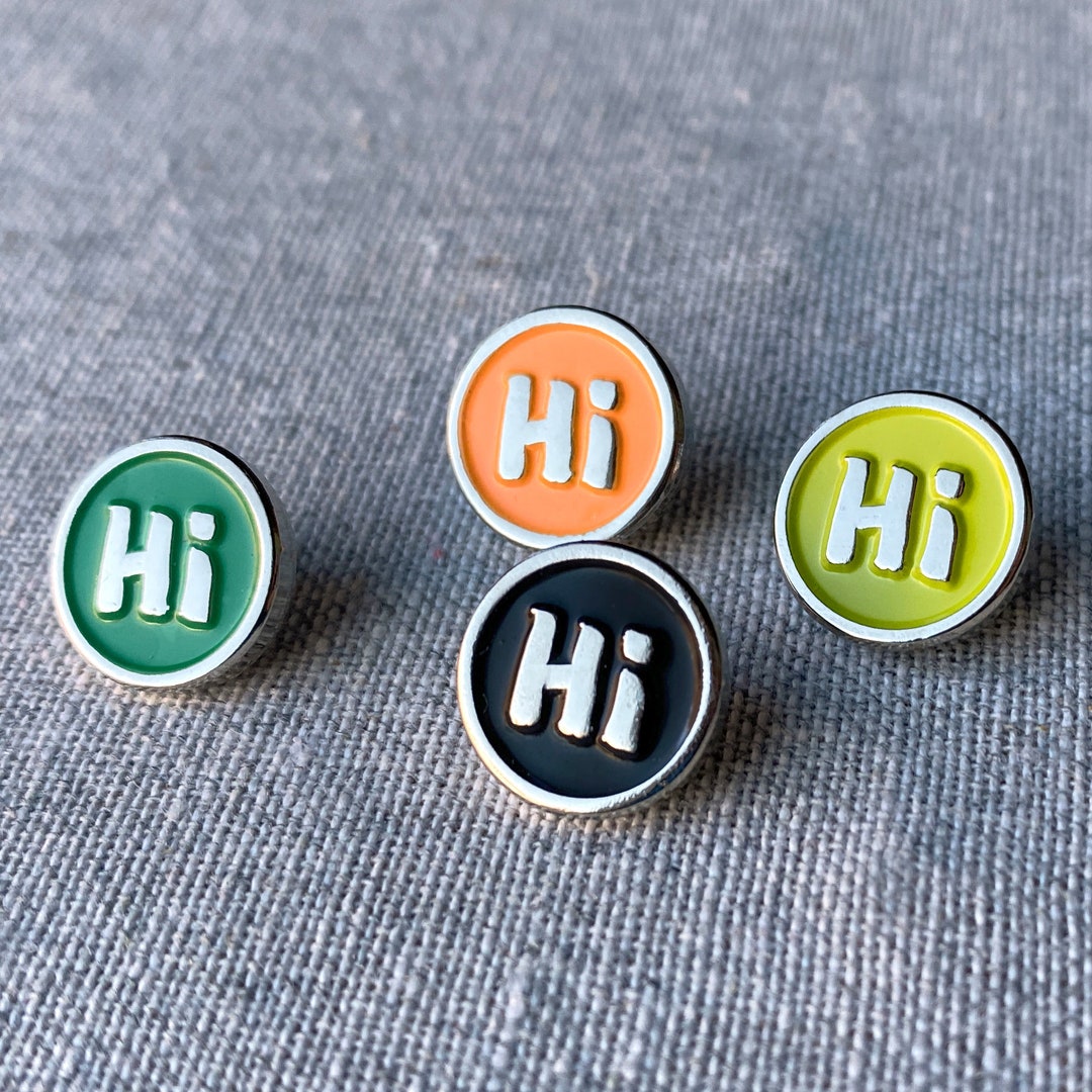 Hi Mini Pins – These Tiny Enamel Pins Will Greet the World With Cheer ...