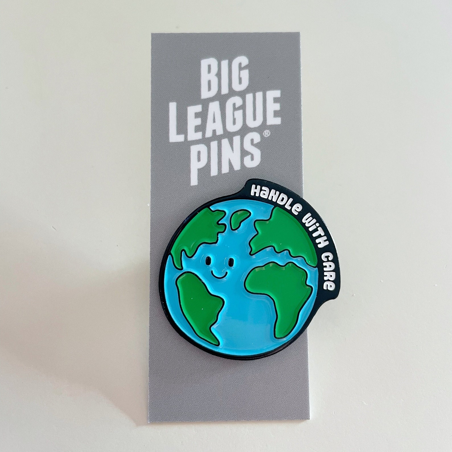Earth Day Enamel Pin – Protect Our Planet With a Happy Earth Pin. Earth ...