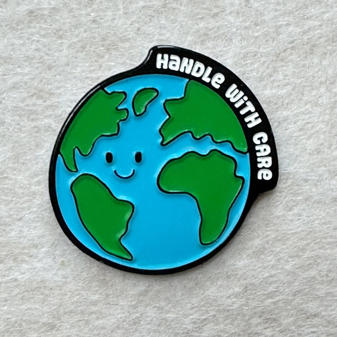 Earth Day Enamel Pin – Protect Our Planet With a Happy Earth Pin. Earth ...