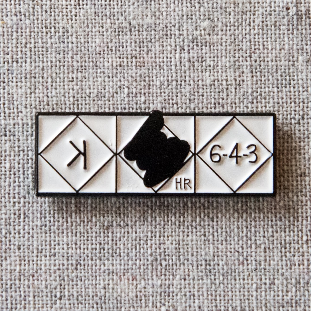 Baseball Scorecard Enamel Pin: Game Tracker, Umpire Gift - Etsy