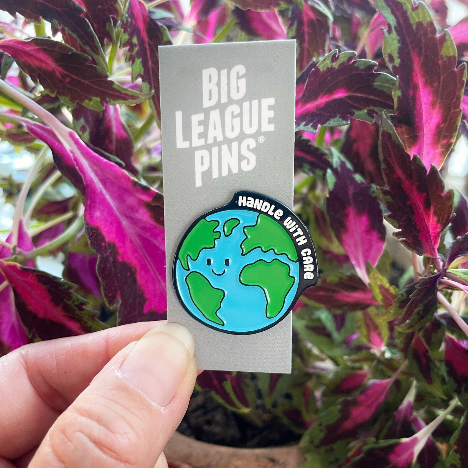 Earth Day Enamel Pin – Protect Our Planet With a Happy Earth Pin. Earth ...
