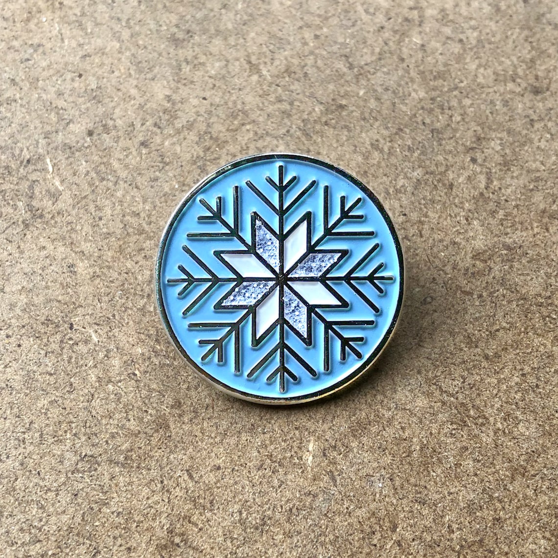 Glitter Snowflake Enamel Pin: Winter Stocking Stuffer, Gift for Her - Etsy