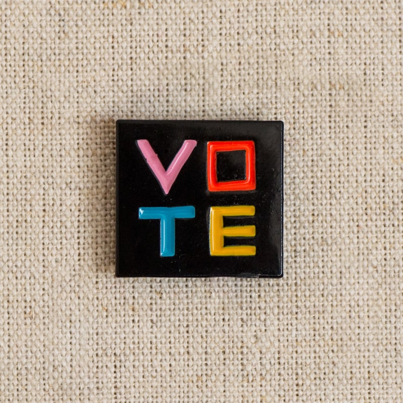Vote Enamel Pins These Vote Pins State the Action - Etsy