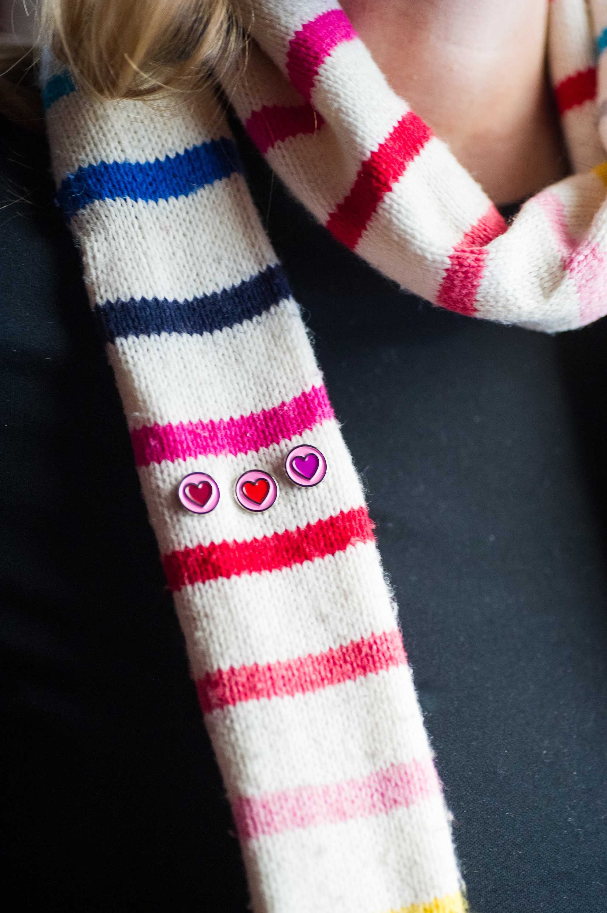 Mini Valentine Heart Enamel Pins These Adorable Mini Pins | Etsy