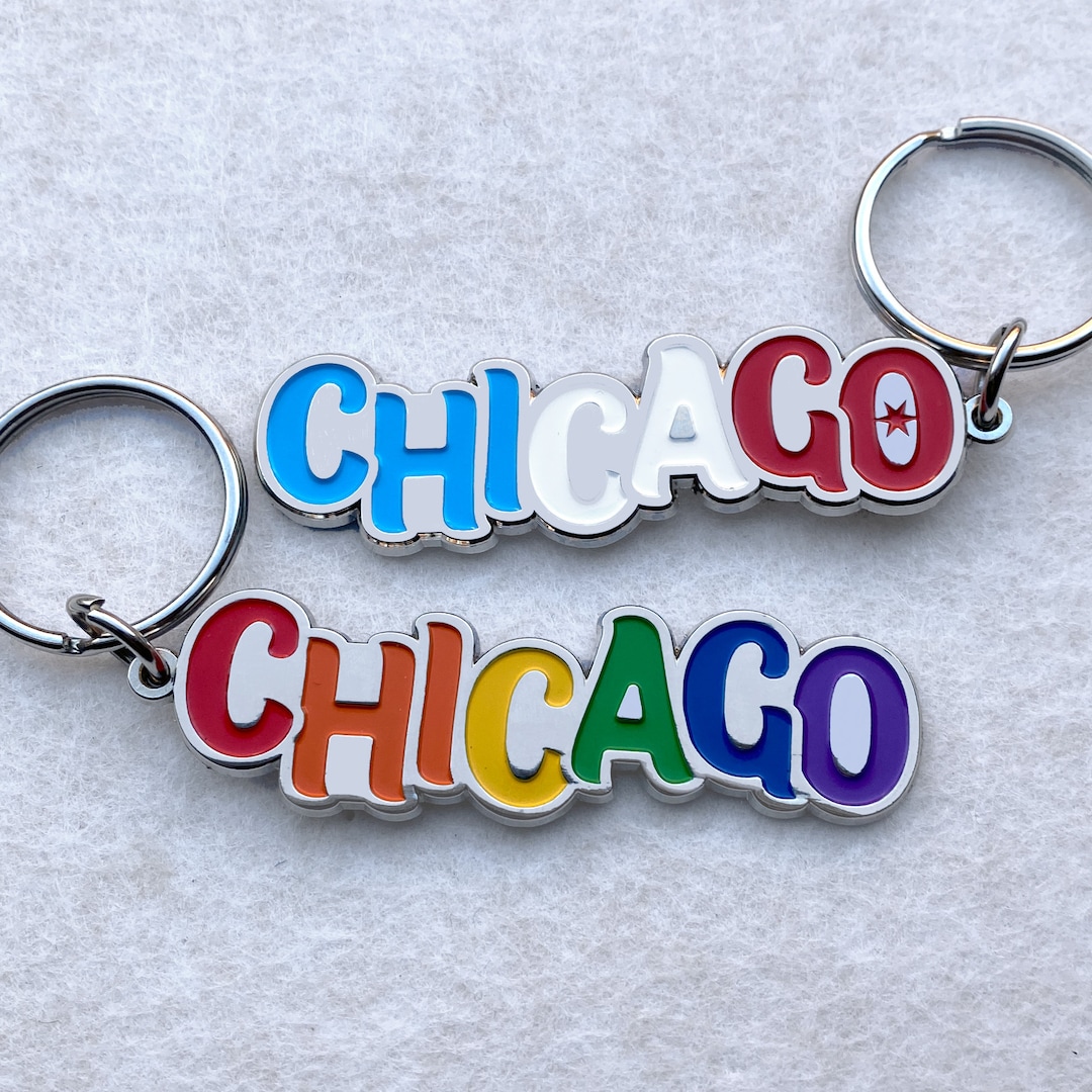 Chicago Keychain — Wear Your Chicago Love Proudly With Our Colorful ...