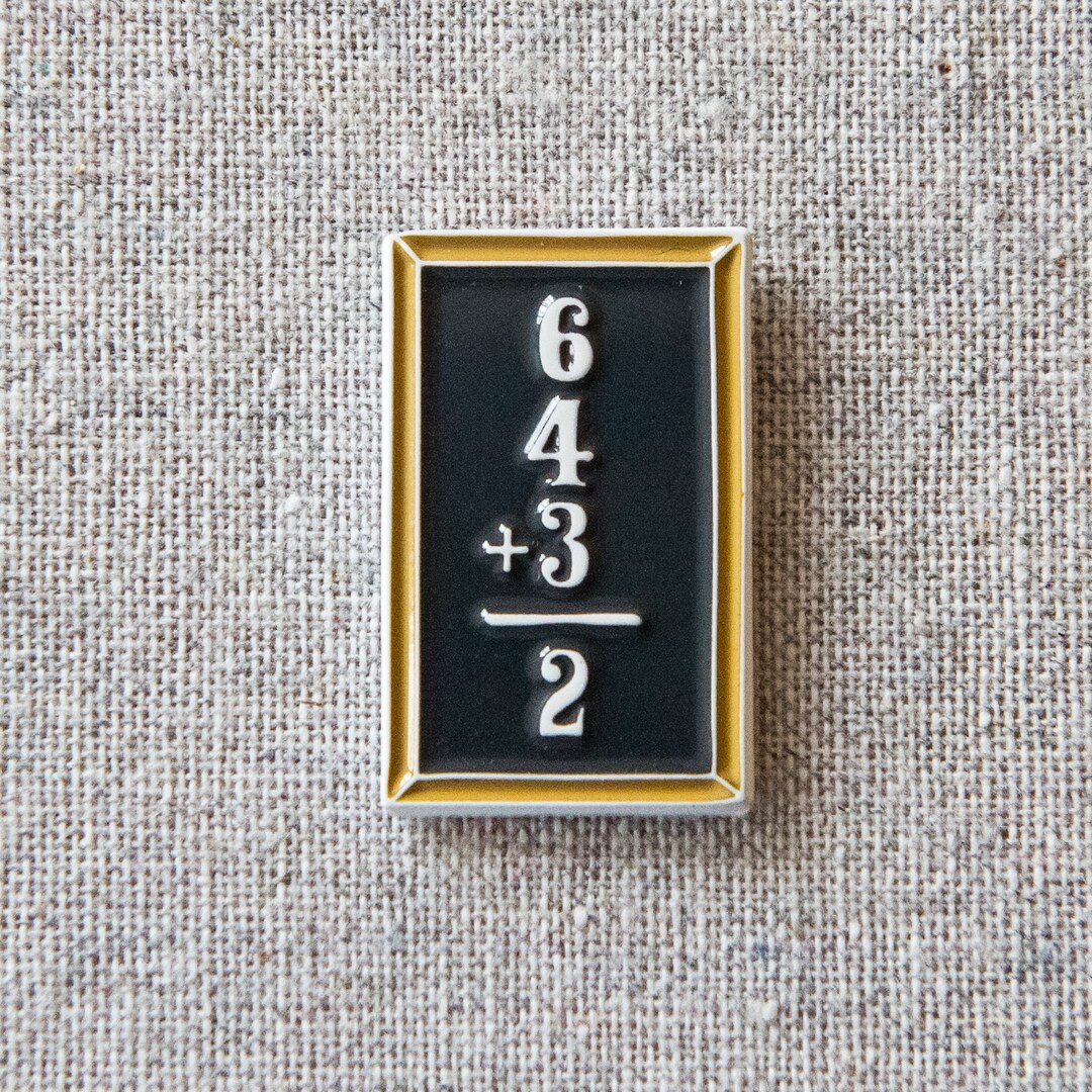 Blackboard 643 Baseball Enamel Pin – How Does 6+4+3=2? It Does When You ...